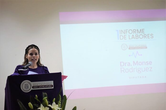 Presenta Monserrat Rodríguez su informe